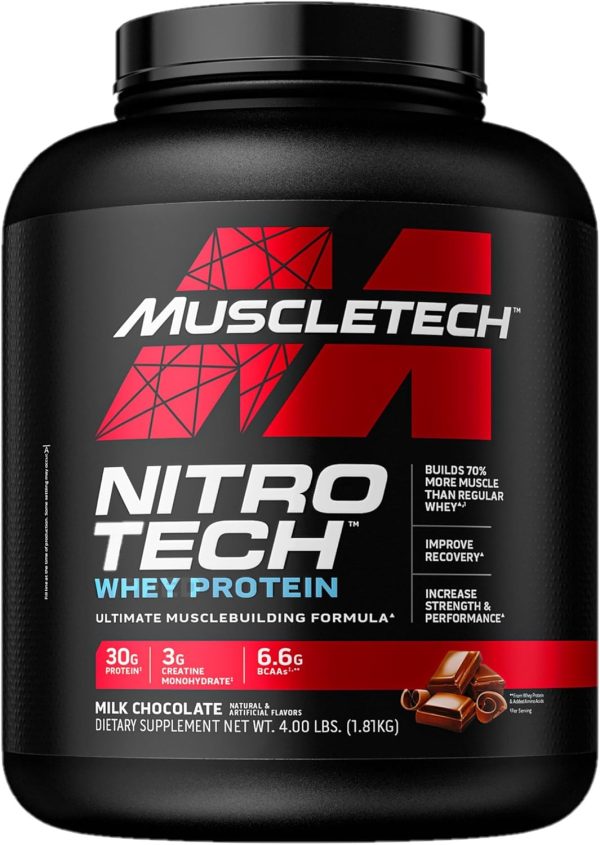 Muscletech Whey Protein Powder – Nitro-Tech Ultimate Muscle Building ...